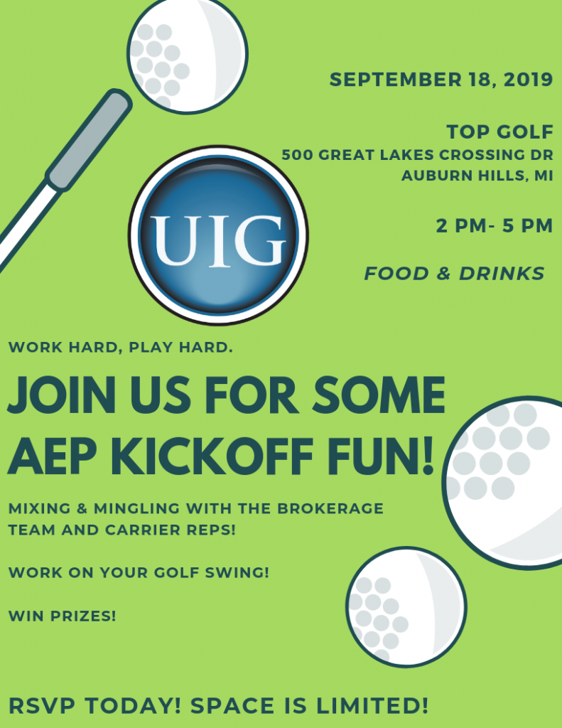 Top Golf - AEP Kickoff Event - UIG Brokerage